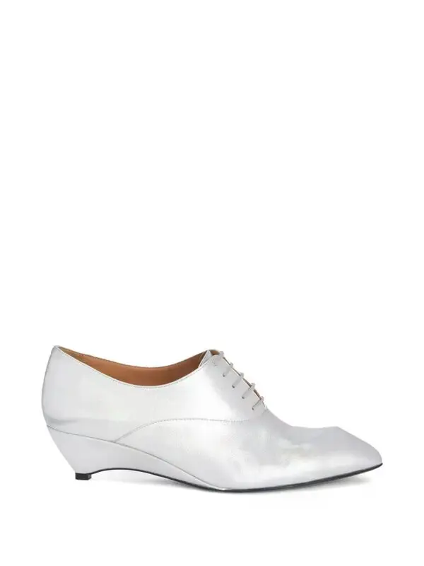 JIL SANDER Laminated Pointed-toe Loafers