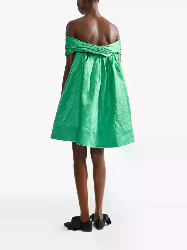 Erdem Embellished Off-the-shoulder Mini Dress