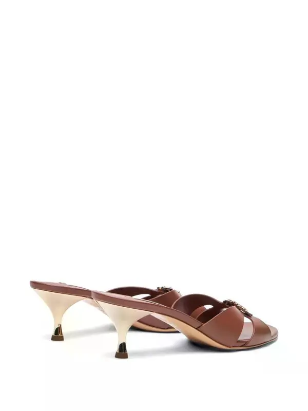 Casadei Julia Buckle Upper Heeled Sandals