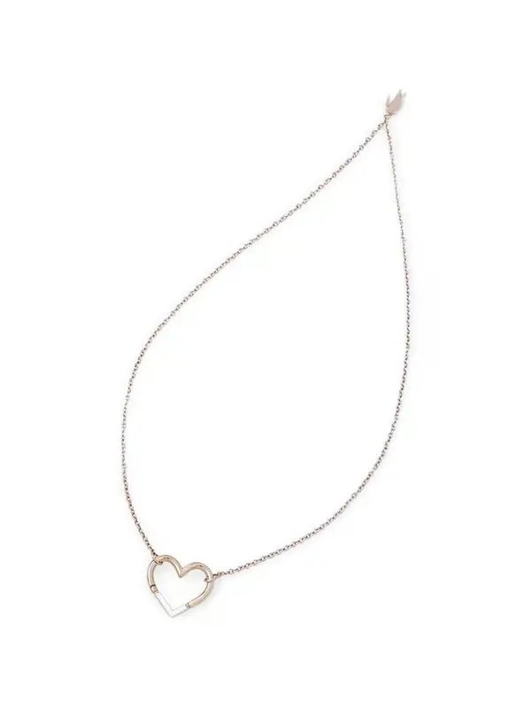 Lacoste Heart Pendant Necklace - Pink