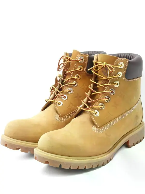 LOUIS VUITTON X Timberland Embossed Ankle Boots