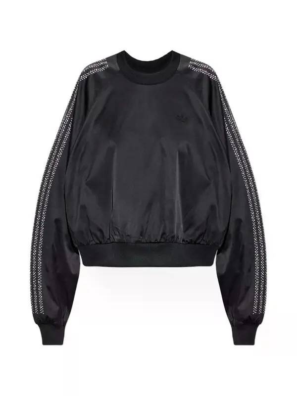 Adidas Crewneck Sweatshirt With Striped Sleeves