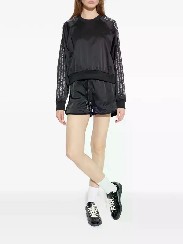 Adidas Crewneck Sweatshirt With Striped Sleeves