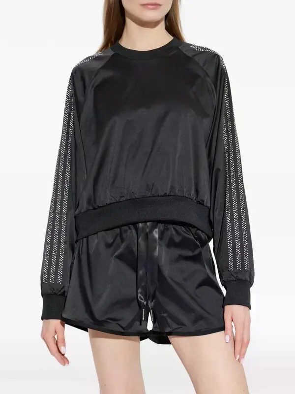 Adidas Crewneck Sweatshirt With Striped Sleeves