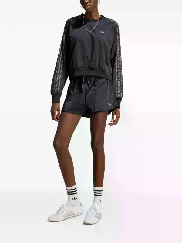 Adidas Crewneck Sweatshirt With Striped Sleeves