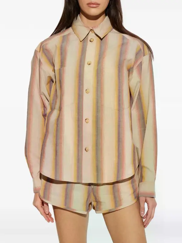 Isabel Marant Étoile Striped Pocketed Shirt