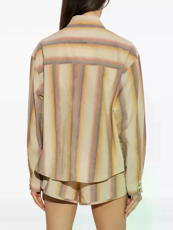 Isabel Marant Étoile Striped Pocketed Shirt