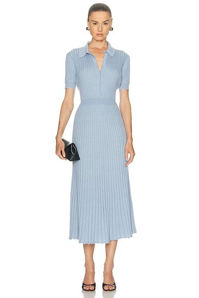 Gabriela Hearst Amor Knit Dress - Light Blue