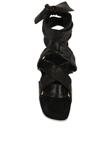 Khaite Boden Tie Flat Sandals