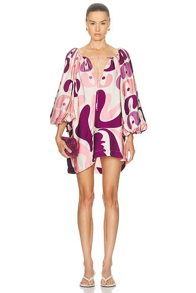 ADRIANA DEGREAS Floral Mini Dress - Unique