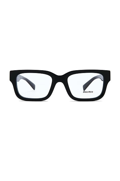 Miu Miu Square Eyeglasses - Black