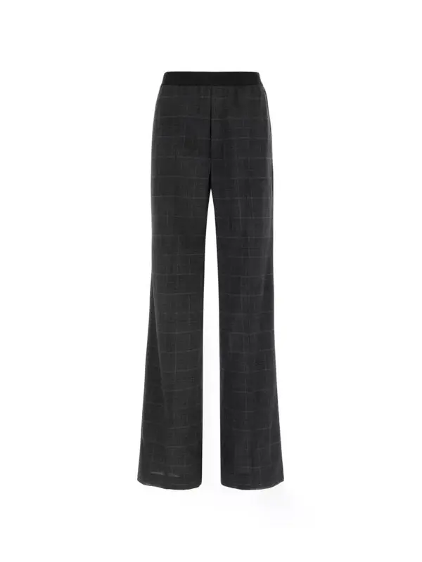 Balenciaga Plaid Straight Leg Trousers