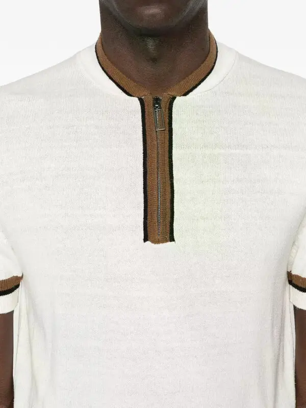 PAOLO PECORA Zip-up T-shirt