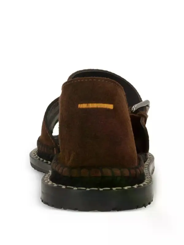 CastaÑer Round-toe Buckled Flat Sandals