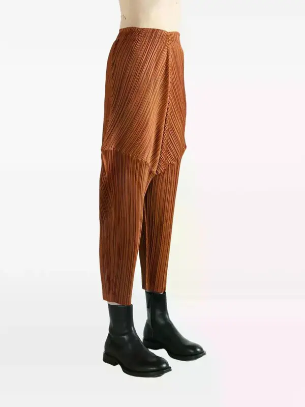 Issey Miyake Pleated Cropped Trousers