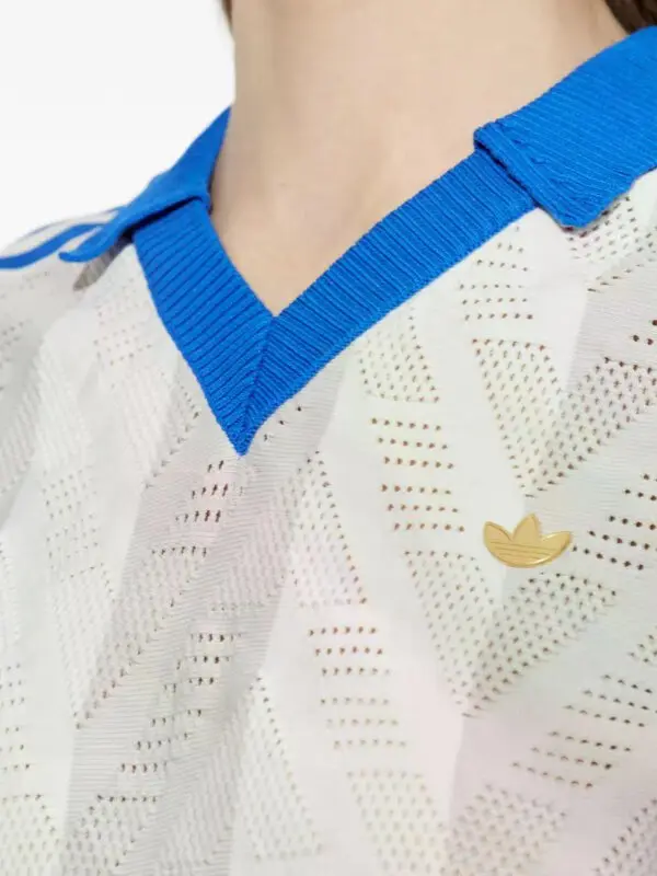 Adidas Pierced V-neck T-shirt - Neutrals