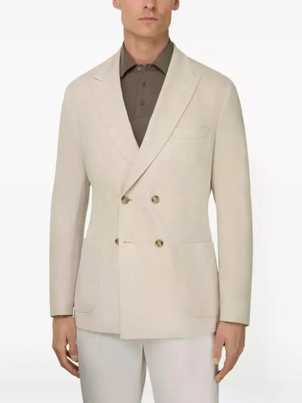 Boggi Milano Double-breasted Patch-pockets Blazer