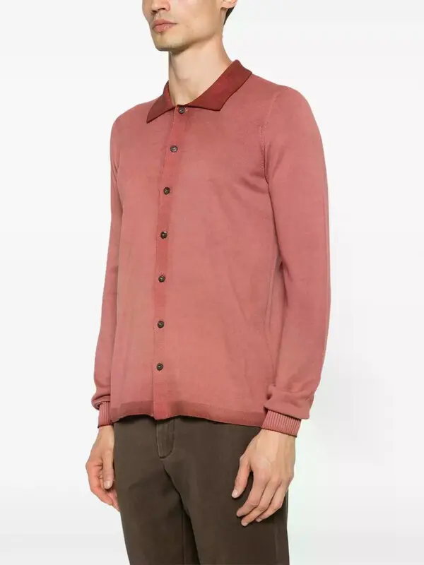 AROVESCIO Buttoned Long-sleeve Shirt - Red