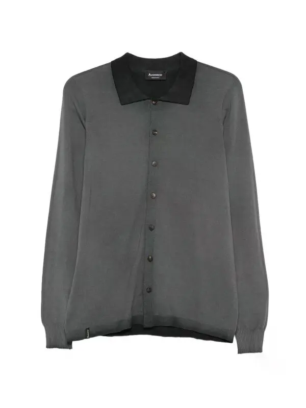 AROVESCIO Buttoned Long-sleeved Shirt - Grey