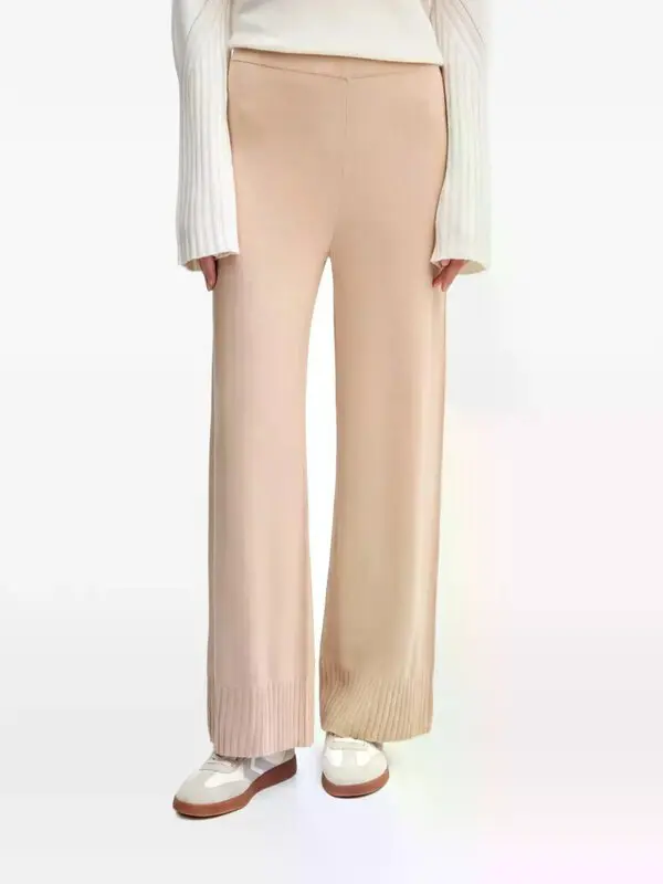 BENETTON Ribbed Trousers - Neutrals