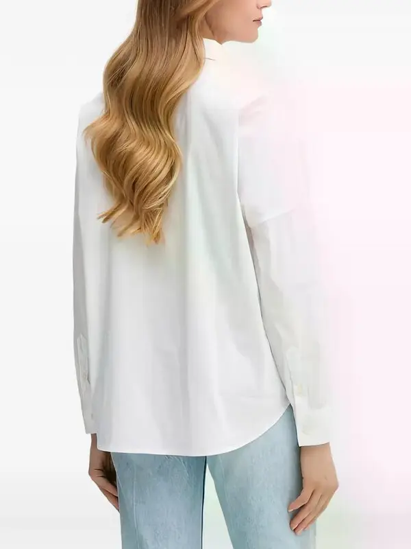 BENETTON Pointed Collar Shirt With Chest Pocket