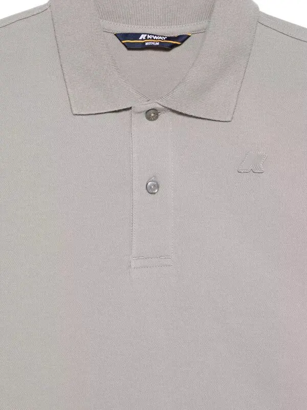 K-WAY Amedee Logo Piqué Polo Shirt - Grey