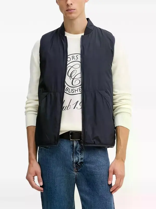 BENETTON Quilted Gilet With Zip Fastening