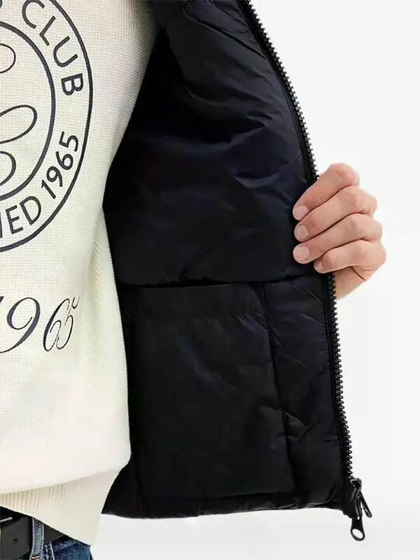BENETTON Quilted Gilet With Zip Fastening
