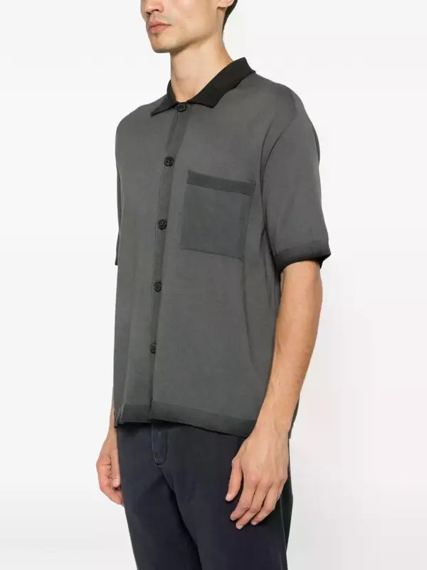 AROVESCIO Pocket Buttoned Shirt - Grey