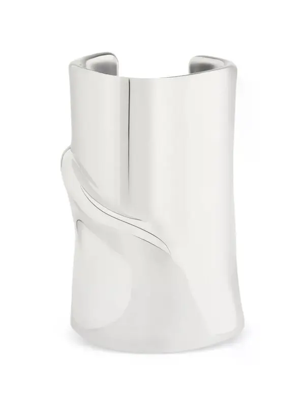 COURREGES Melting Effect Cuff Bracelet - Silver