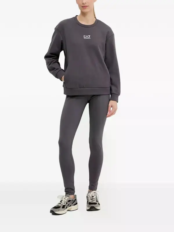 EA7 Logo-plaque Leggings - Grey