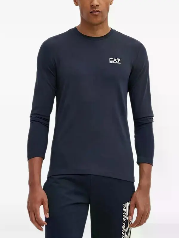 EA7 Long Sleeve Crew Neck T-shirt - Blue