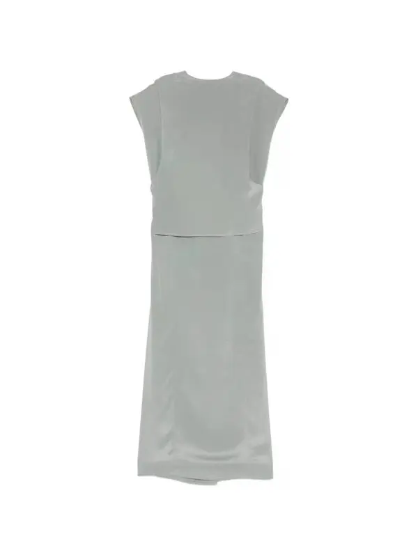 ALYSI V-neck Midi Wrap Dress
