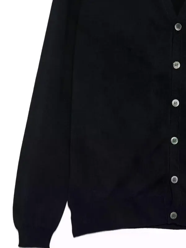 Alpha Studio V-neck Buttoned Cardigan - Blue