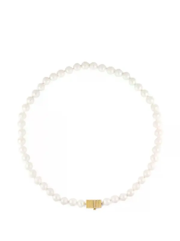 IVI Kelly Pearl And 18k Yellow Necklace