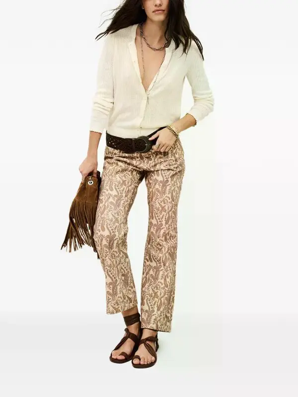 Ba&sh Viviana Ruffled Cardigan