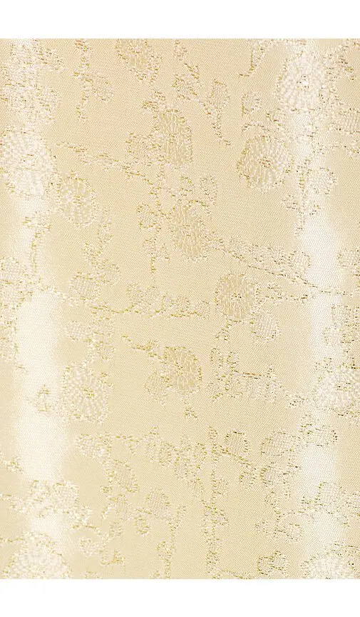 V. CHAPMAN Avery Metallic Brocade Maxi Dress - Lemon