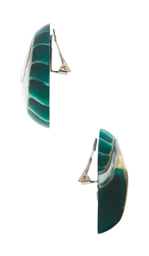 JULIETTA Nautilus Earrings - Teal