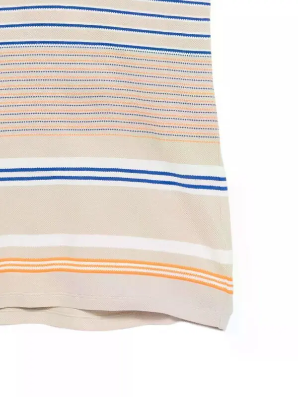 Lacoste Striped Polo Shirt - Neutrals