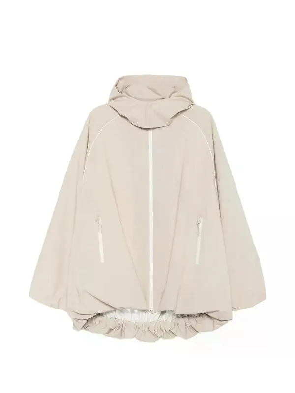Lacoste Hooded Zip-up Jacket With Piped Trim