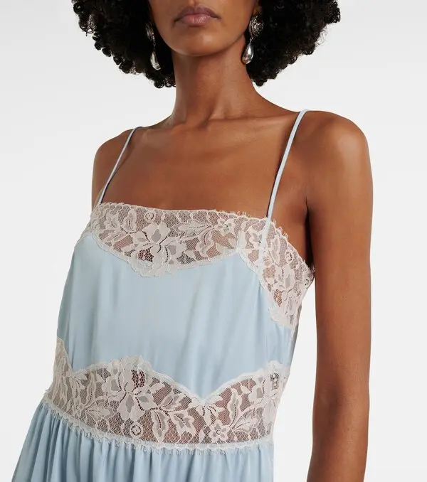 Faithfull The Brand Morris Lace-trimmed Midi Dress