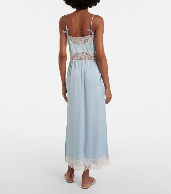 Faithfull The Brand Morris Lace-trimmed Midi Dress