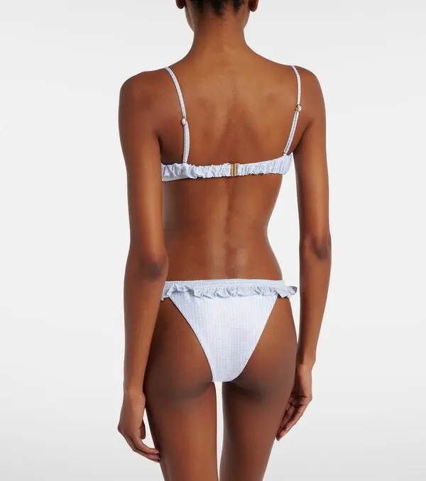 Faithfull The Brand Moana Gingham Bikini Top