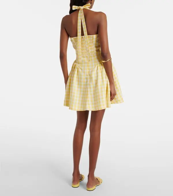 Faithfull The Brand Venza Linen Mini Dress