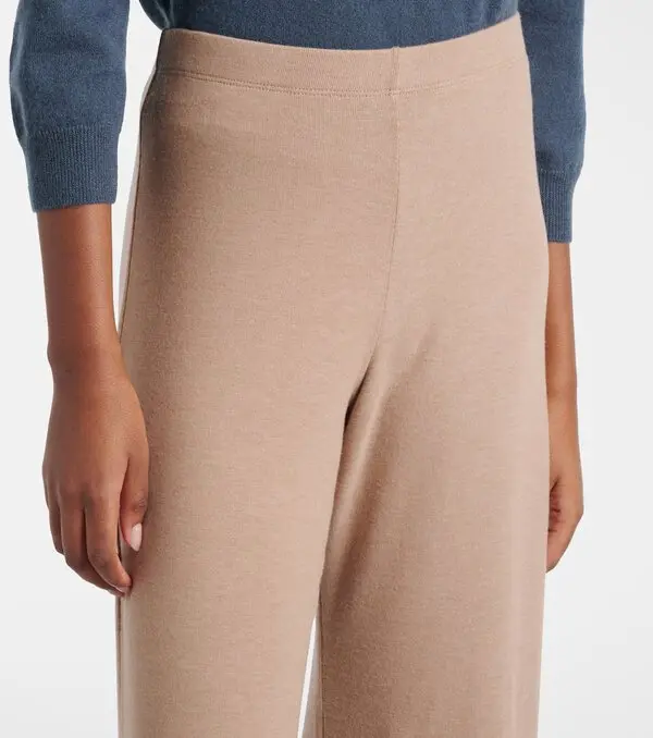 LESET Lauren Jersey Wide-leg Pants