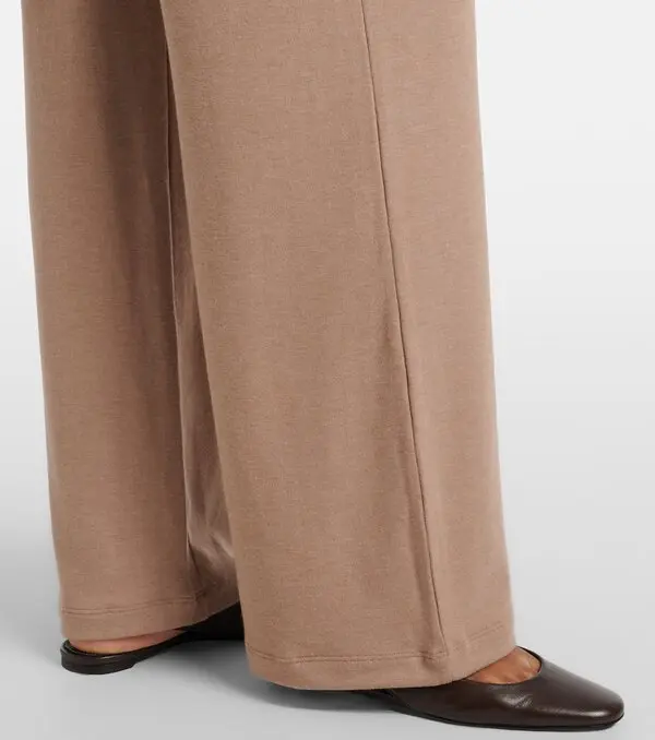 LESET Lauren Jersey Wide-leg Pants