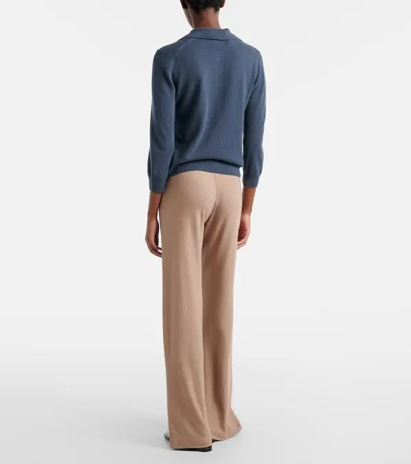 LESET Lauren Jersey Wide-leg Pants