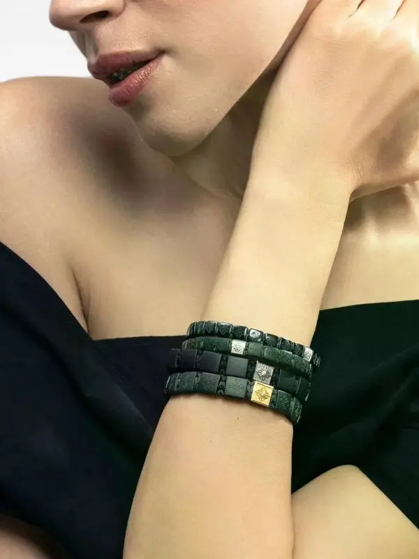 SHAMBALLA JEWELS Diamond Lock Bracelet - Green