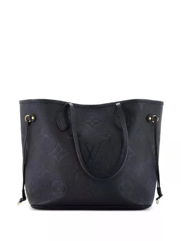 LOUIS VUITTON Neverfull Nm Monogram Empreinte Giant Mm Tote Bag - Black