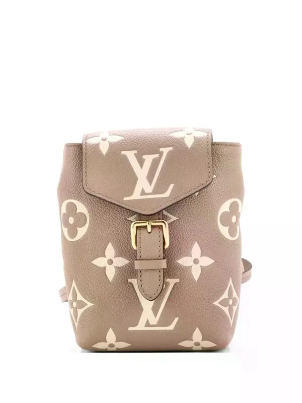 LOUIS VUITTON Tiny Bicolor Monogram Empreinte Giant Backpack - Neutrals